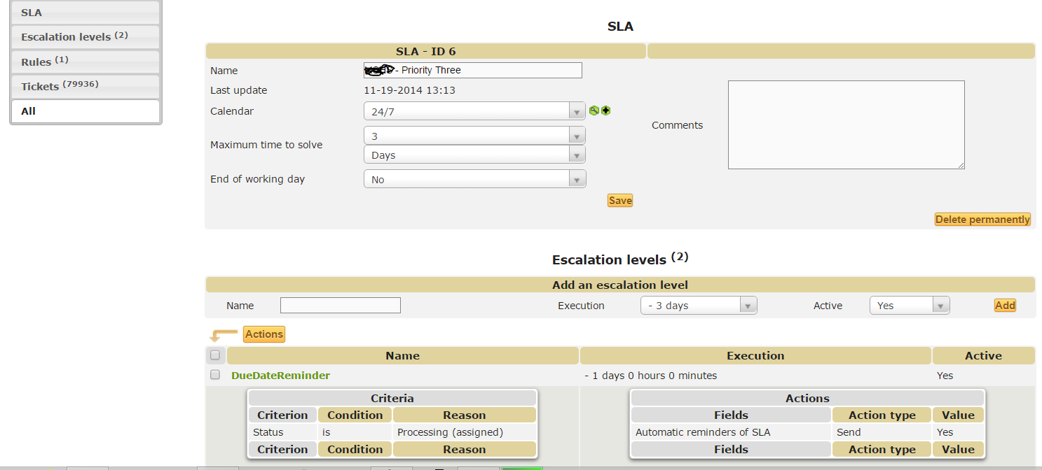 GLPI notifications and escalation / English support / Forum GLPI-Project